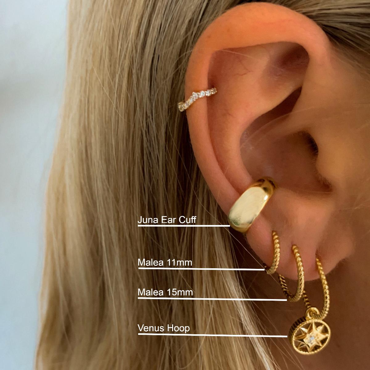MALEA HOOPS 1 1CM